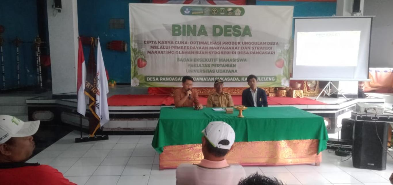PEMBUKAAN PROGRAM BINA DESA FAKULTAS PERTANIAN UNUD - Website Desa ...