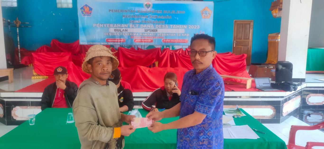 PENYERAHAN BLT-DD BULAN NOPEMBER 2023 - Website Desa Pancasari